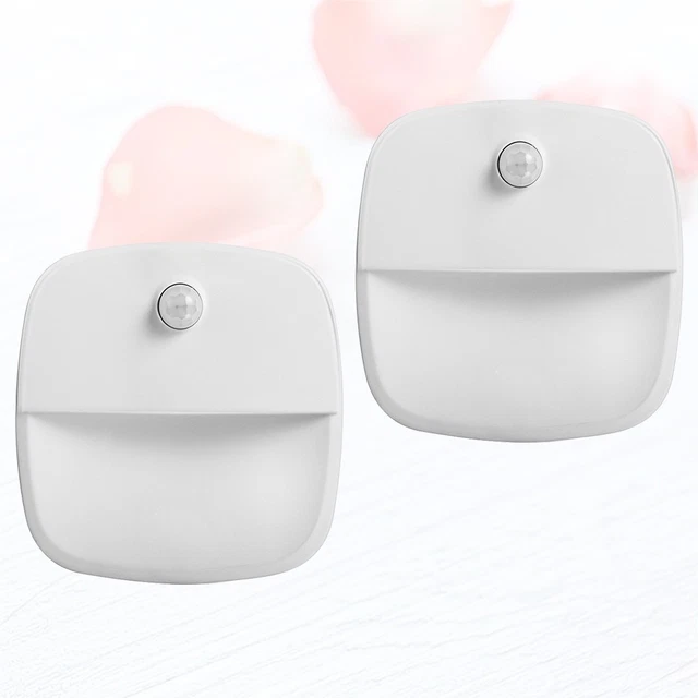 2PCS LED SMART Wide Angle Human Sensor Night Light Cabinet Corridor ...
