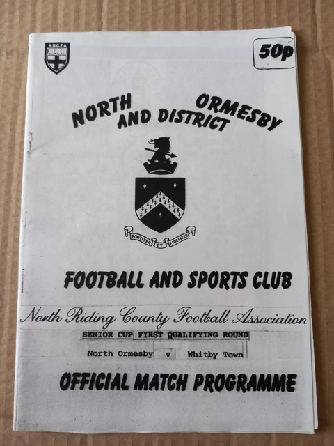NORTH ORMESBY & District v Whitby Town - North Riding County FA Senior ...