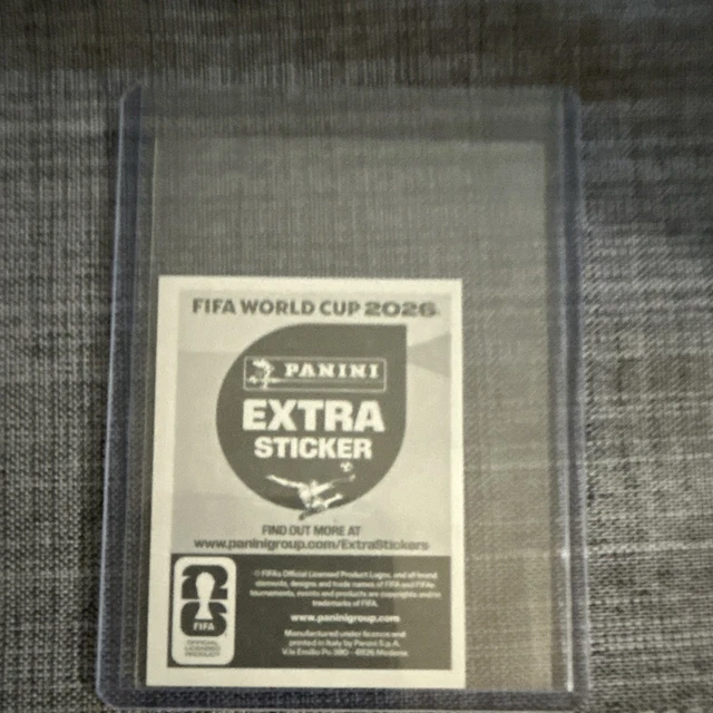 PANINI FIFA WORLD Cup 2026 Extra Sticker Christian Pulisic USA Single PANINI FIFA WORLD Cup 2026 Extra Sticker Christian Pulisic USA Single