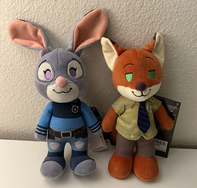DISNEY PARKS NUIMOS Zootropolis Judy Hopps Rabbit & Nick Wilde Fox Plush Toy NEW £16.95 ...
