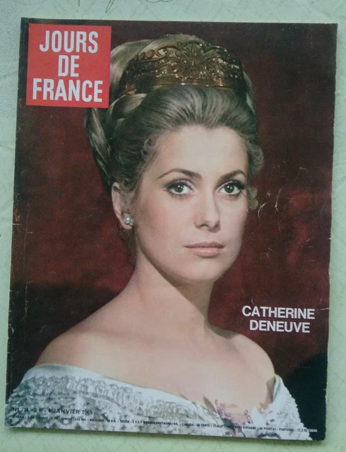 REVUE JOURS DE France C Deneuve n° 734 de janvier 1969 EUR 8,00 - PicClick FR