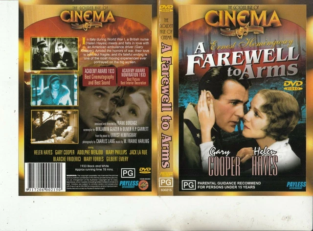 A FAREWELL TO Arms-1933-[Gary Cooper]-Payless Entertainment-Movie PE ...