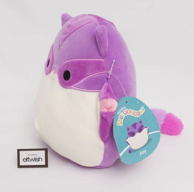 SQUISHMALLOWS GORGEOUS JOY The Purple & White Sugarglider 7.5 Inch 19Cm ...