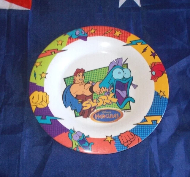 HERCULES DISNEY MELAMINE Dinner Plate 1997 McDonald's Meat & Potato Guy ... HERCULES DISNEY MELAMINE Dinner Plate 1997 McDonald's Meat & Potato Guy ...