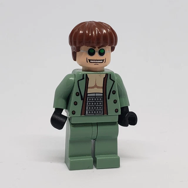 LEGO DR. OCTOPUS Doc Ock Minifigure Clenched Teeth Marvel Super Heroes ...