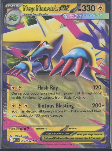 POKÉMON TCG | Mega Evolution | Mega Manectric EX | 050/132 | NM $2.49 ...