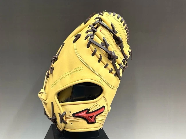 GLOVE BAG INCLUDED Mizuno Limited WILLDRIVE RED Soft First Mitt Blonde ...