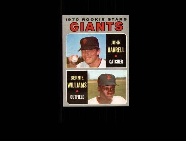 1970 TOPPS 401 Rookie Stars John Harrell/Bernie Williams RC EX #D644571 ...