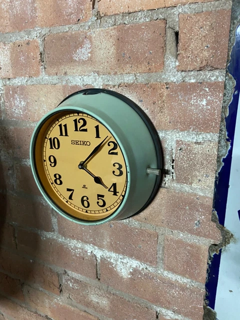 VINTAGE SEIKO SHIP Clock - Seiko Wall Clock Industrial Marine Salvage £ ...