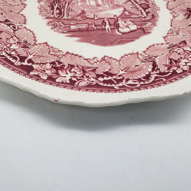 MASON'S PATENT IRONSTONE China Red Pattern Vista England 10 3/4" Dinner ...