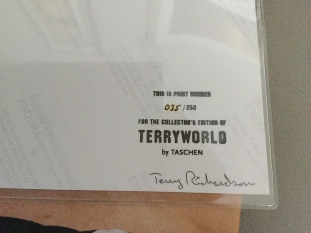 TERRY RICHARDSON 'TERRYWORLD' Photographs.LIMITED EDITION.RARE. £2,500. ...