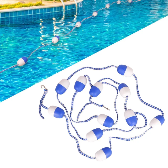 POOL SAFETY ROPE with Floats Buoy Lake Separating Depth 500cm Swim Lane ...