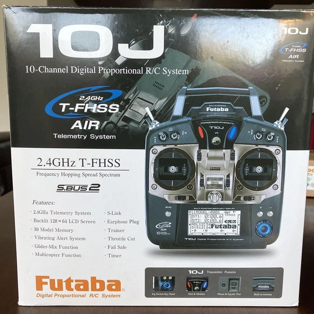 FUTABA 10JH R3008SBX2 T/R Helicopter Tr Set W Receiver £390.73 ...