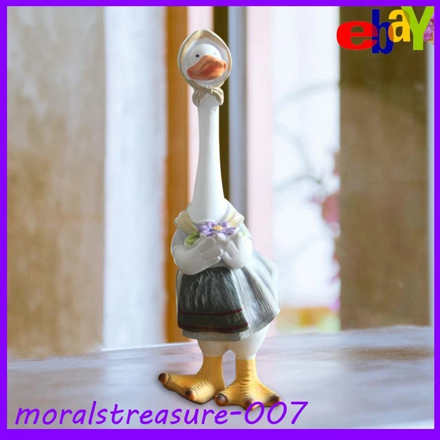 RESIN DUCK GARDEN Statue Art Ornament Duck Family Sculpture (Baby Duck ...