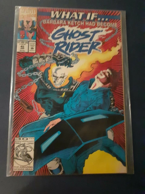 WHAT IF BARBARA Ketch Became Ghostrider Marvel Comic Vol.2 #45 Jan 93 £ ...