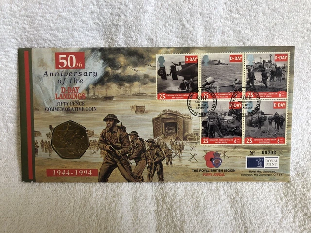 ROYAL MINT 50TH Anniversary of the D-Day Landings PNC Mint £9.00 ...