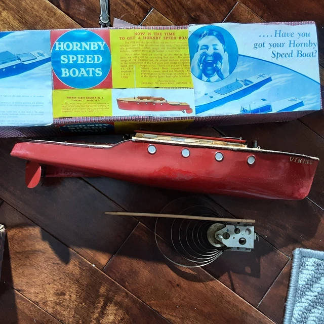 HORNBY CABIN CRUISER No 5 speedboat Viking MODEL BOAT Renovation ...