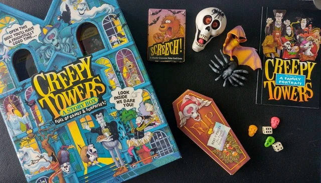 VINTAGE CREEPY TOWERS -A Story Box Game (1997) With Jigsaw & Flashing ...