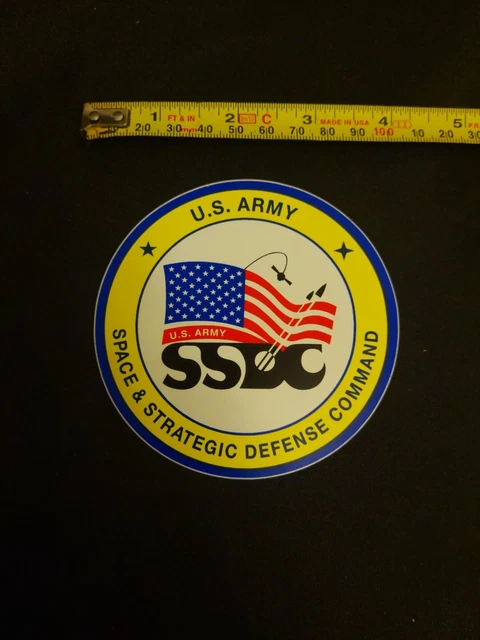 VINTAGE MILITARIA DECAL Sticker - US Army Space Strategic Defense ...