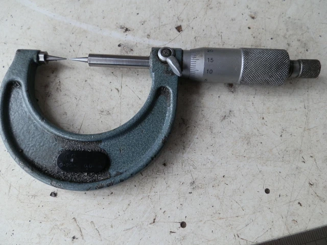 MITUTOYO 0 TO 25 mm micrometer with pointed anvils £25.00 - PicClick UK