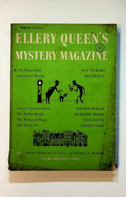 ELLERY QUEEN'S MYSTERY Magazine Vol. 29 #2B VG 1957 Low Grade $2.70 ...