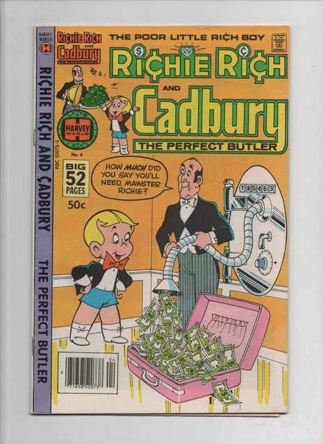 RICHIE RICH AND Cadbury the perfect Butler #4 Harvey Comics 1979 $7.99 ...