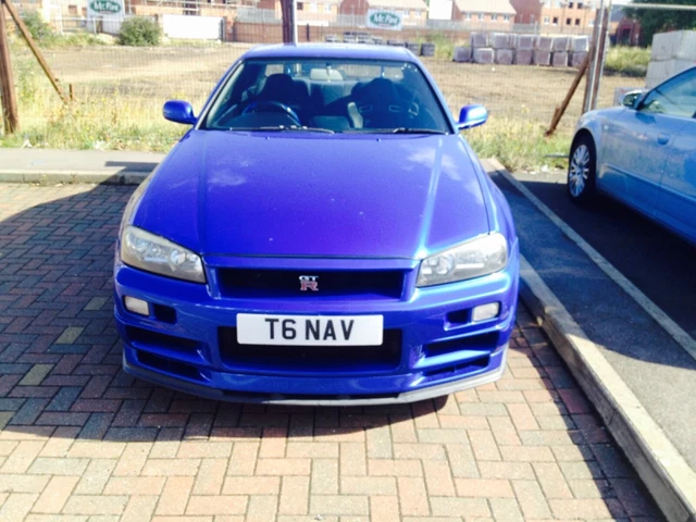 SKYLINE R34 GTR GT-R NISSAN Genuine HALOGEN FRONT HEAD LIGHTS LAMPS £ ...