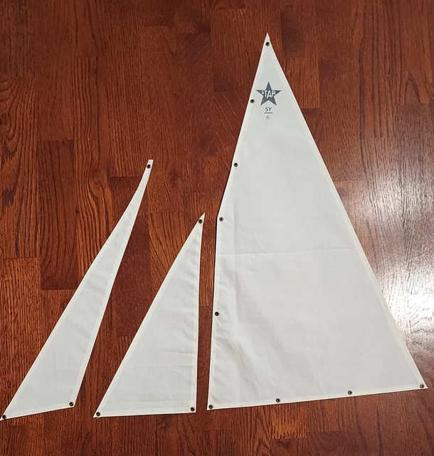 STAR YACHT BIRKENHEAD SY6 sails for 8" Bowsprit home made. £9.50 ...