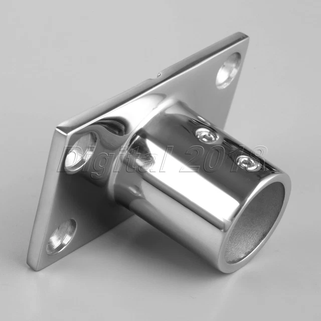 BOAT HAND RAIL Fitting 90 Degree 1" Rectangular Base-Marine Stainless ...