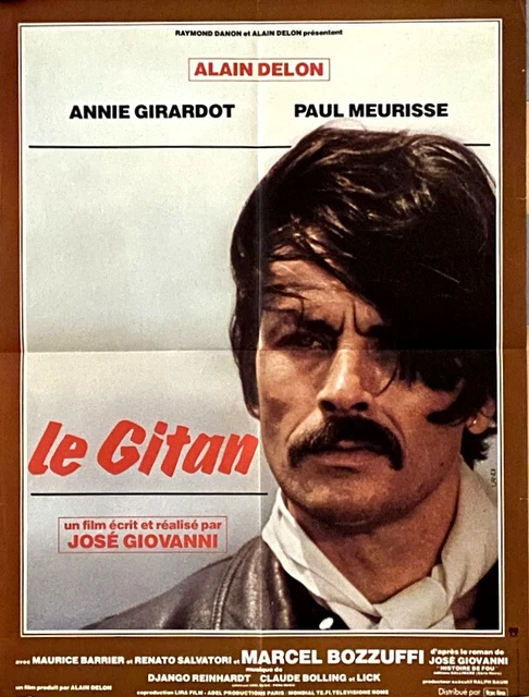 ALAIN DELON ANNIE Girardot Paul Meurisse LE GITAN Jose Giovanni 1975 60x80 EUR 39,99 - PicClick FR