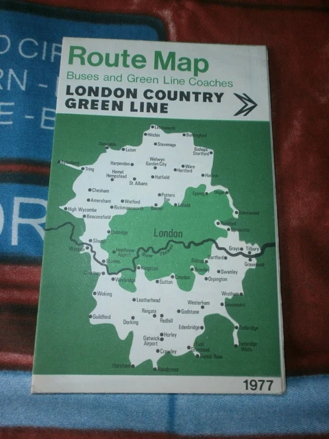 LONDON COUNTRY BUS & Green Line Route Map 1977 EUR 3,40 - PicClick IT