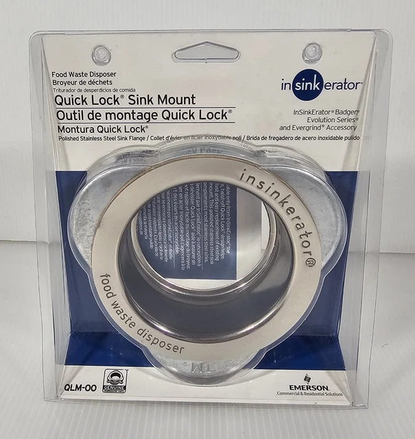 NEW INSINKERATOR QLM-00 Quick Lock Sink Mount Flange Garbage Disposal ...