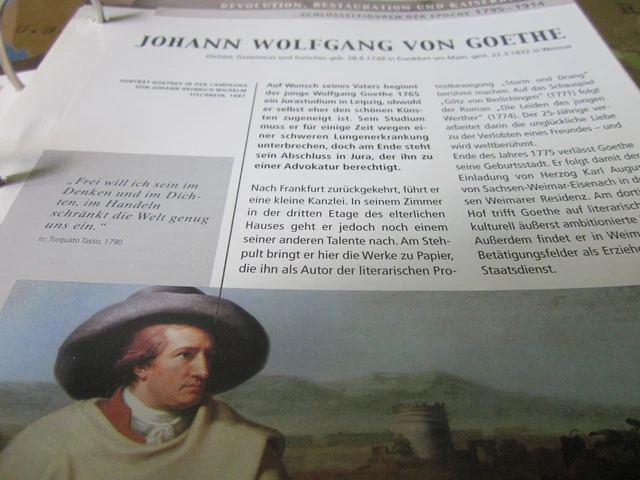 DEUTSCHE GESCHICHTE 1795-1914 Johann Wolfgang von Goethe Dichter 1749 ...