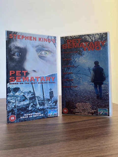 📼 PET SEMETARY 1 & 2 (VHS) Video, Horror £4.99 - PicClick UK