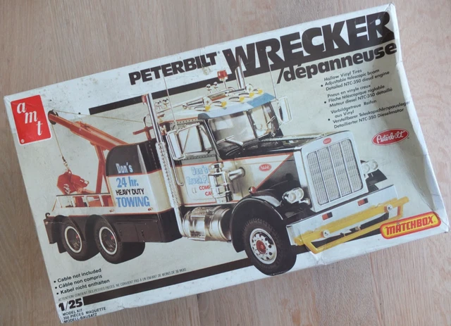 AMT T533 MATCHBOX Pk6110 - Peterbilt Wrecker - 1/25 Scale Model Kit ...