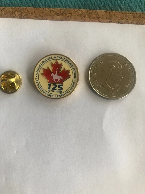 ROYAL CANADIAN MOUNTED POLICE (RCMP) 125th Anniversary LAPEL PIN 1873 ...