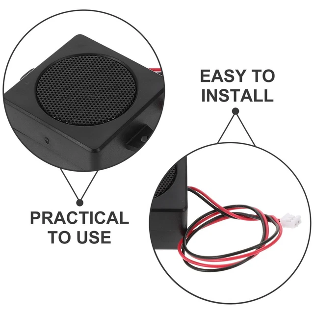 2 PCS BASS Speaker Electronic Devices Lightweight Portable Sound System ...