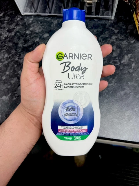 GARNIER BODY UREA 24H Hydralock Moisture Smoothing Cream-Milk 400ml £5. ...