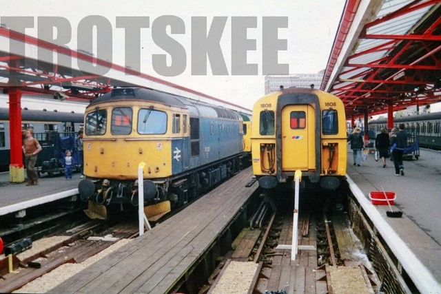 35MM SLIDE BR British Railways Diesel Loco Class 33 Budmouth Bil ...