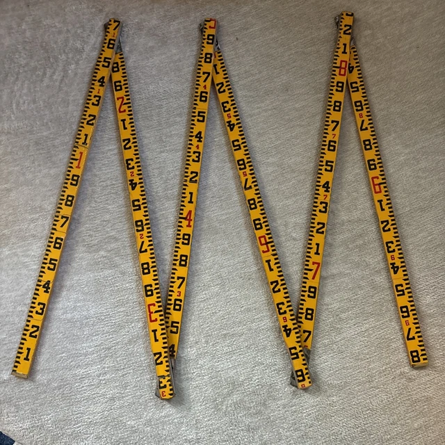 SOKKIA LEVEL MEASURING Folding Ruler 10 Feet 8075-51 Made In Sweden ...