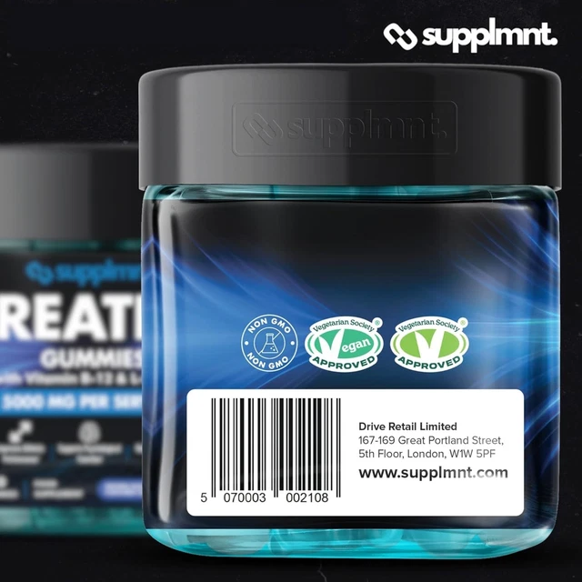 CREATINE GUMMIES 5000MG Lab-Tested 120ct Max Strength Muscle Growth ...