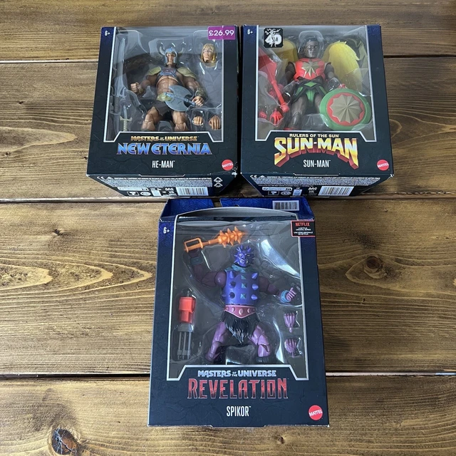 MASTERS OF THE Universe Masterverse Eternia He-Man Sun-Man Spikor ...