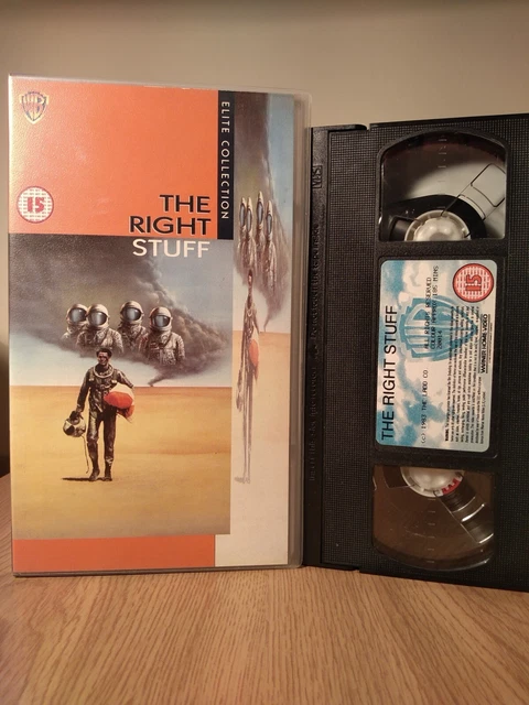 THE RIGHT STUFF - VHS - Phillip Kaufman 1983 / 1993 - Harris / Glenn ...