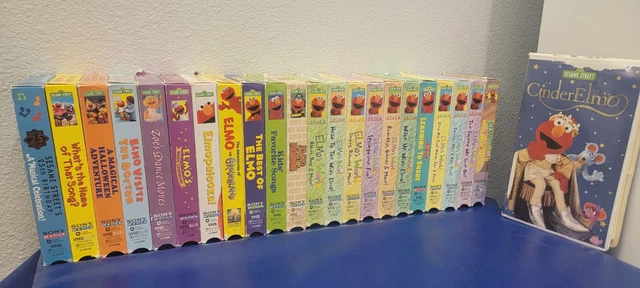 SESAME STREET VHS Video Lot (23): Elmo's World, CinderElmo, Zoe's Dance ...