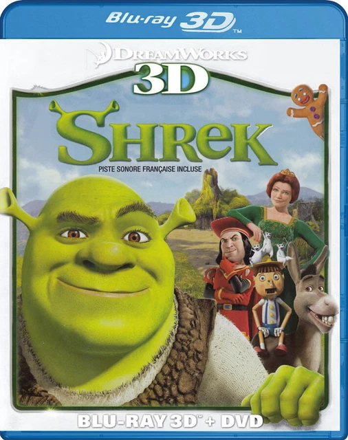 SHREK ( BLU-RAY 3D / DVD) (Blu-Ray) (Bilingue) Neuf Bleu EUR 15,74 ...