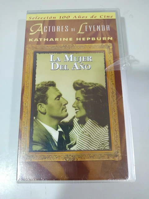 LA DONNA DEL año Katherine Hepburn Spencer Tracy VHS Nastro Spagnolo ...