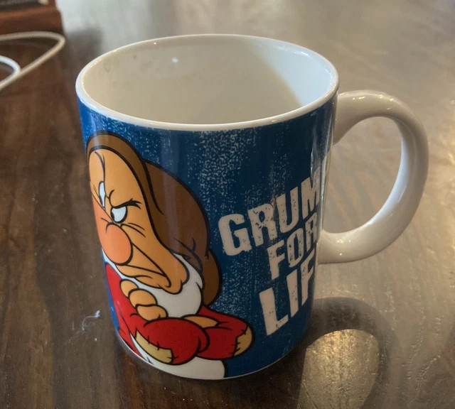 DISNEY SNOW WHITE Grumpy for Life Dwarfs Mug. Excellent Condition. £3. ...