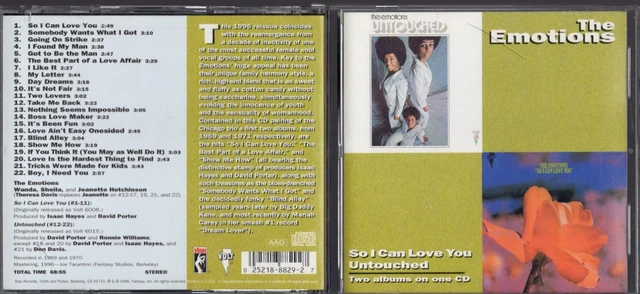 THE EMOTIONS [EX] CD REISSUE Untouched / So I Can Love You £11.99 - PicClick UK