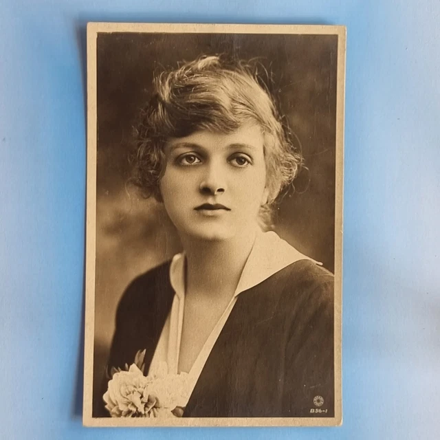 EDWARDIAN ACTRESS POSTCARD Real Photo C1915 Miss Gladys Cooper Hair Fashion Posy £5.95 - PicClick UK