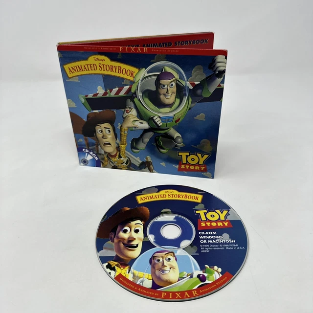 DISNEY'S TOY STORY Animated StoryBook (Windows/Mac, 1996) PIXAR CD-ROM ...